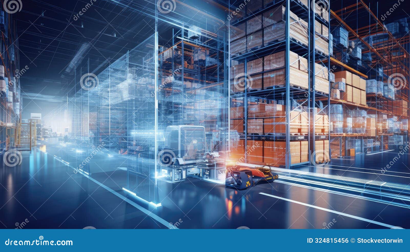 Efficiency Logistics Technology Stock Illustration - Illustration of fulfillment, optimization ...
