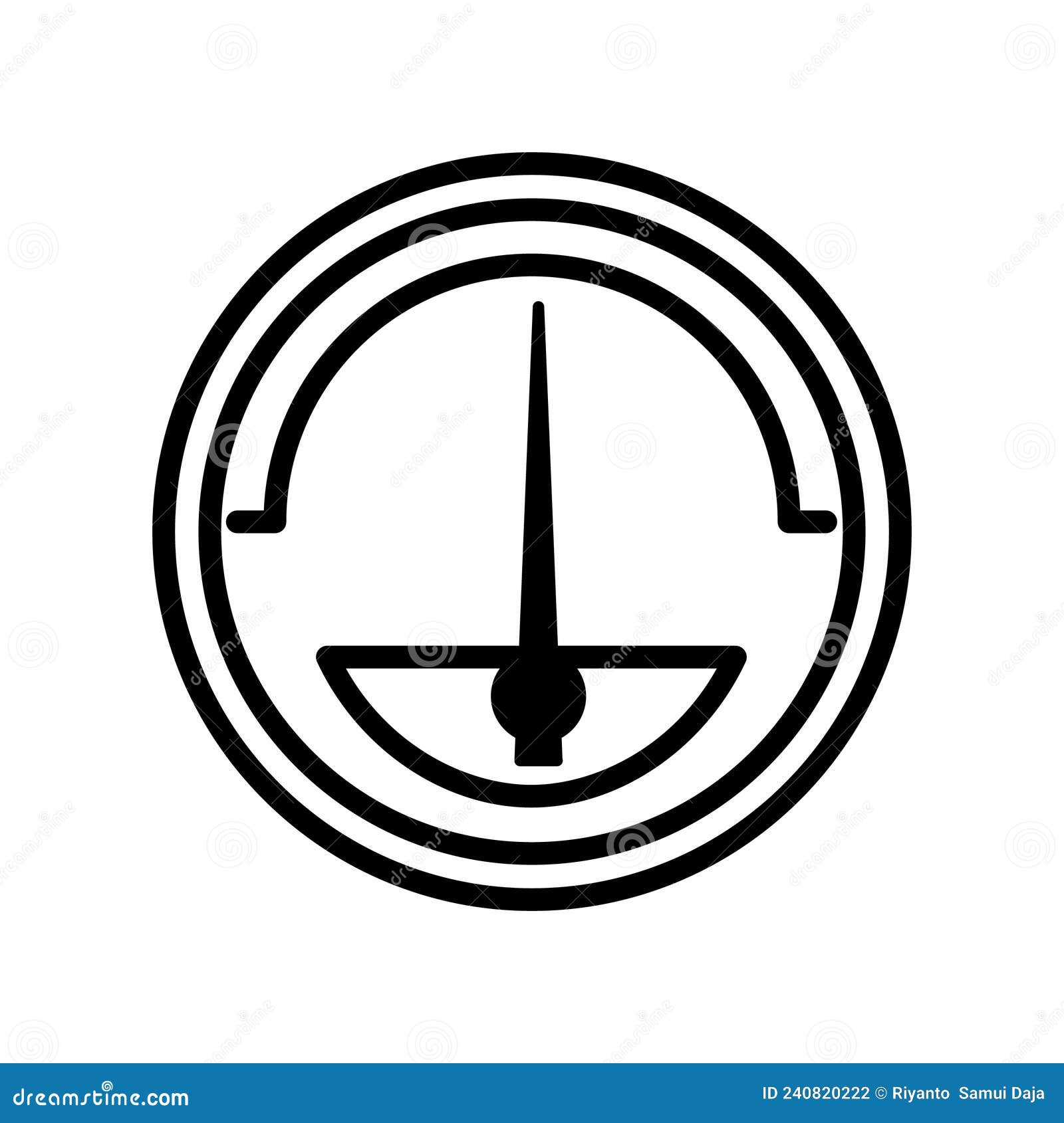 Efficiency Measure Black and White Icon Illustration Stock Vector ...