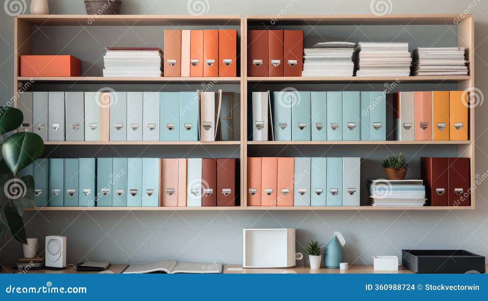 Efficiency Office Organization Stock Illustration - Illustration of ...