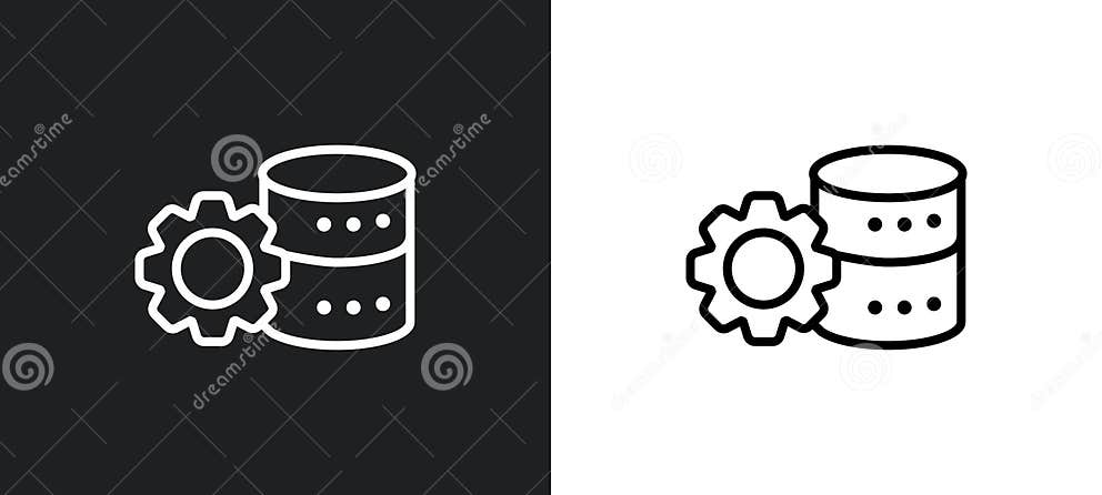 Efficiency Outline Icon in White and Black Colors. Efficiency Flat ...