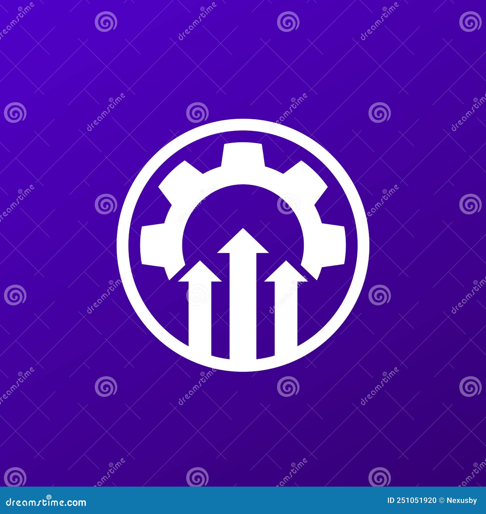 Efficiency and Production Growth Vector Icon Stock Vector ...