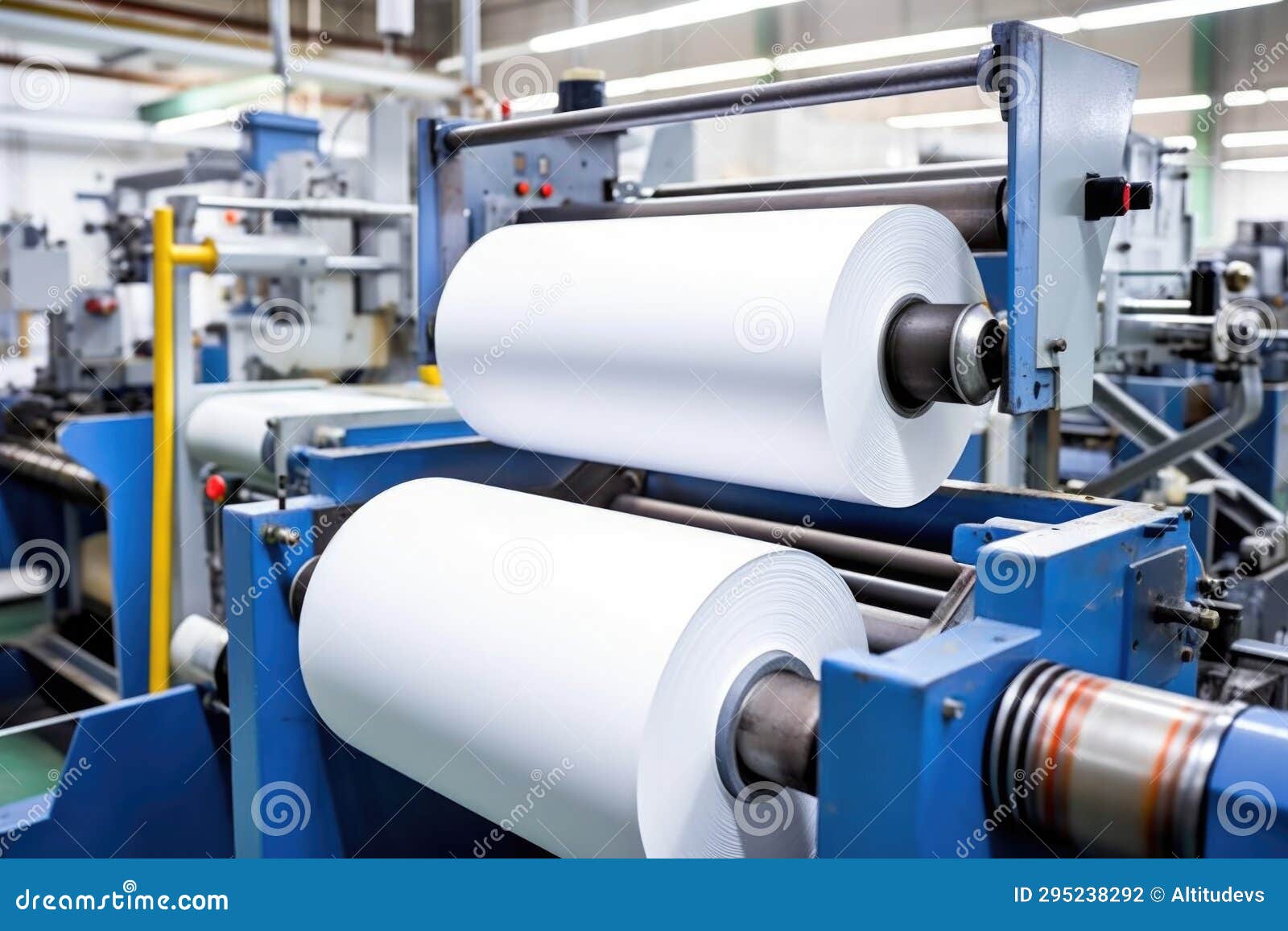 Efficiency of Roll-to-roll Label Printing Procedure Stock Photo - Image ...
