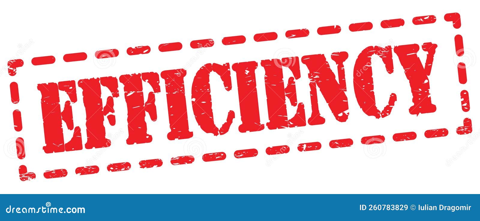 EFFICIENCY Text Written on Red Stamp Sign Stock Illustration ...
