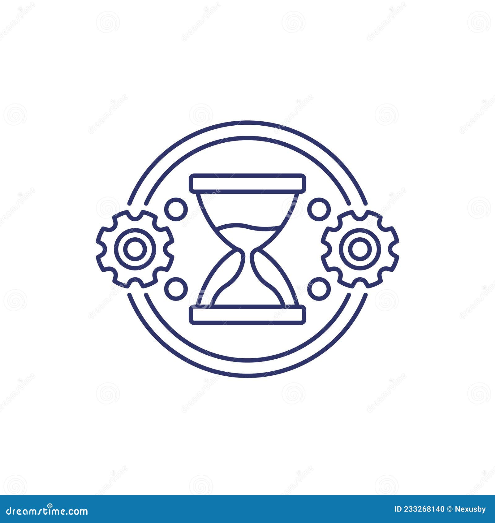 Efficiency, Time Management and Productivity Icon Stock Vector ...