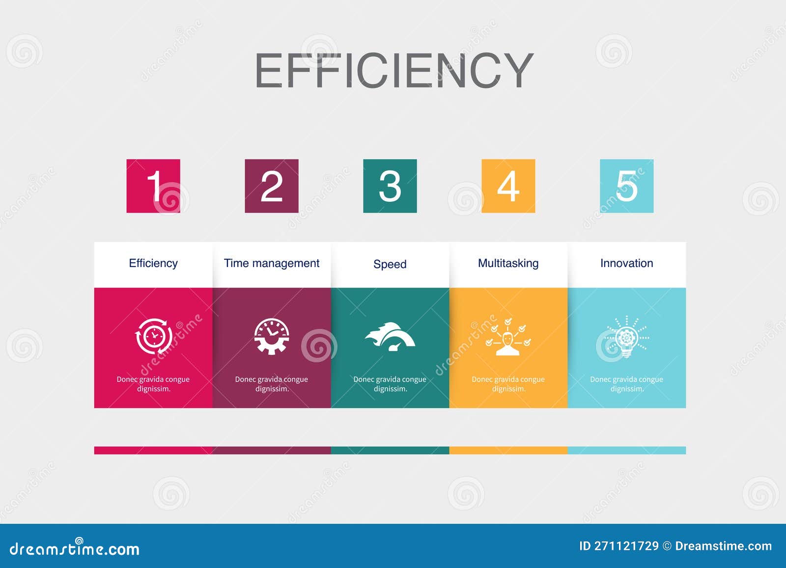 Efficiency, Time Management, Speed Stock Illustration - Illustration of ...