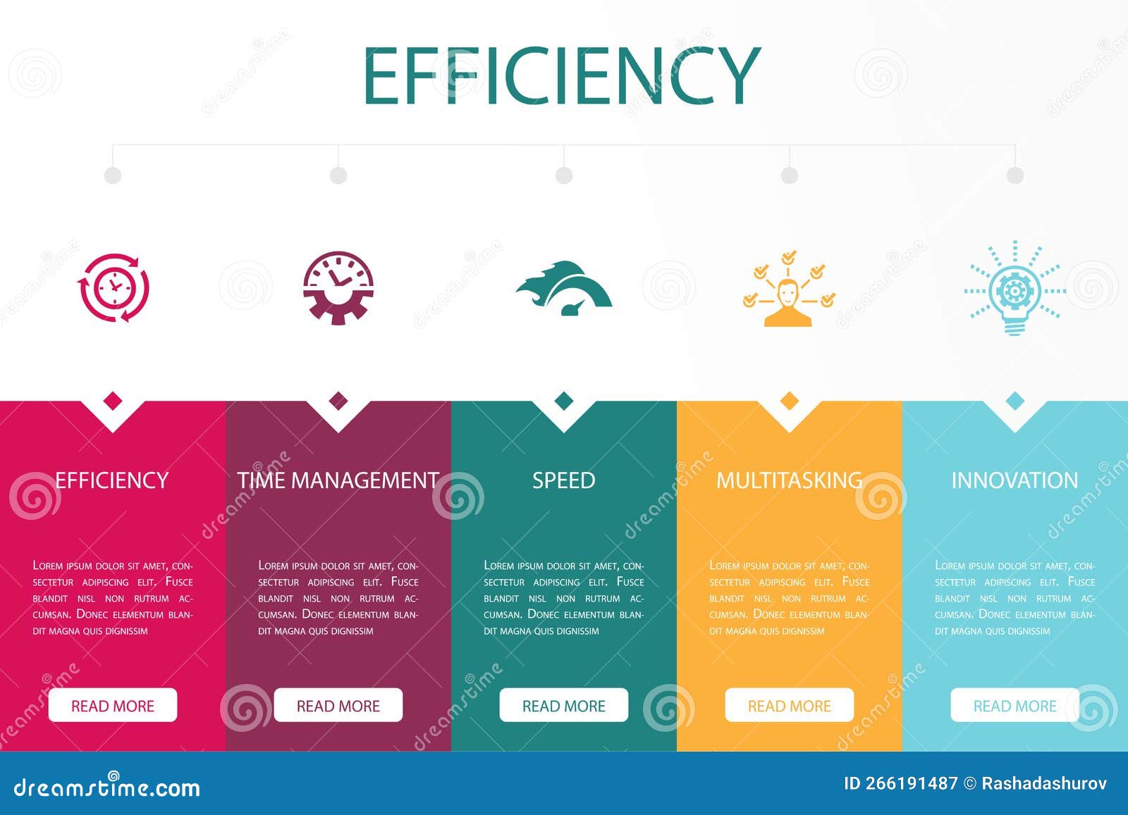 Efficiency, Time Management, Speed Stock Illustration - Illustration of ...