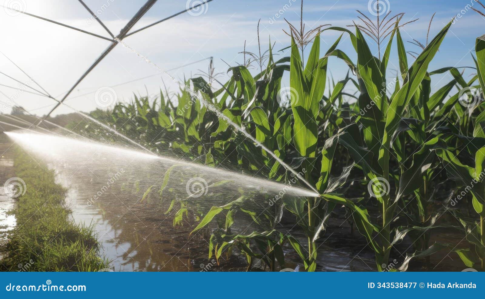 Efficient Agricultural Irrigation Systems for Watering Corn Fields on ...