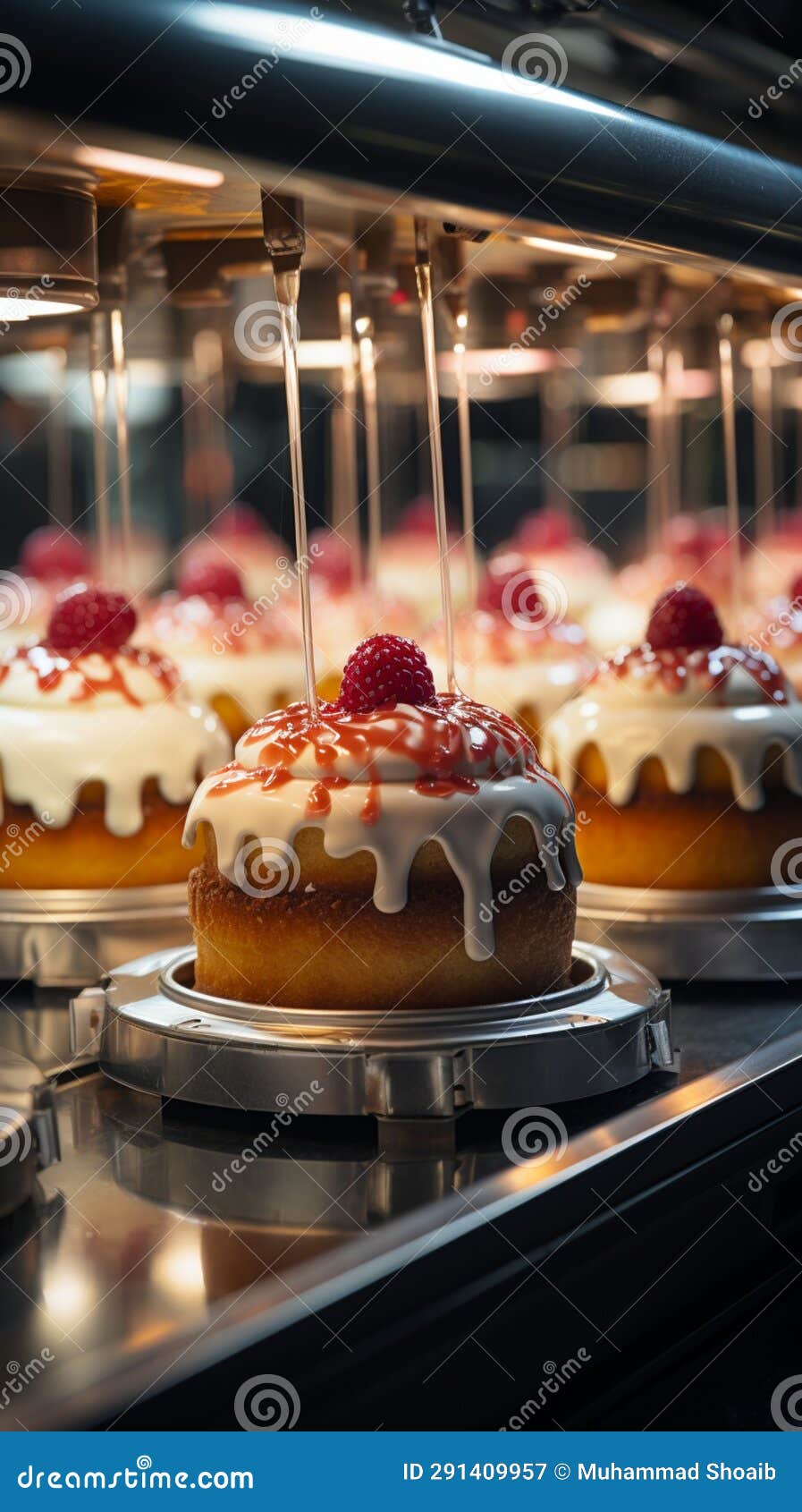 Efficient Assembly Line Moves Cakes Towards Final Decoration and ...