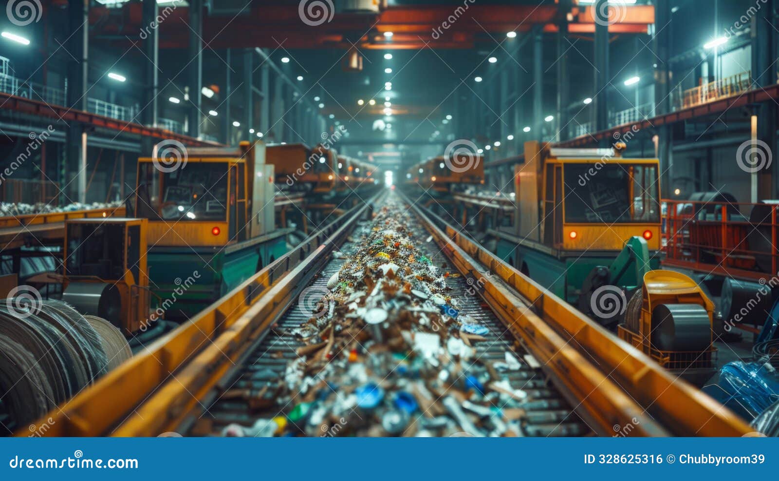 Recycle Factory Ecology Minimal Infographic Banner Vector ...