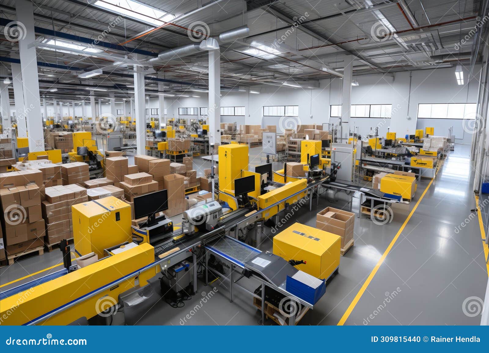 Efficient Automated Sorting System in Modern Warehouse Facility Stock ... Efficient Automated Sorting System in Modern Warehouse Facility Stock ...