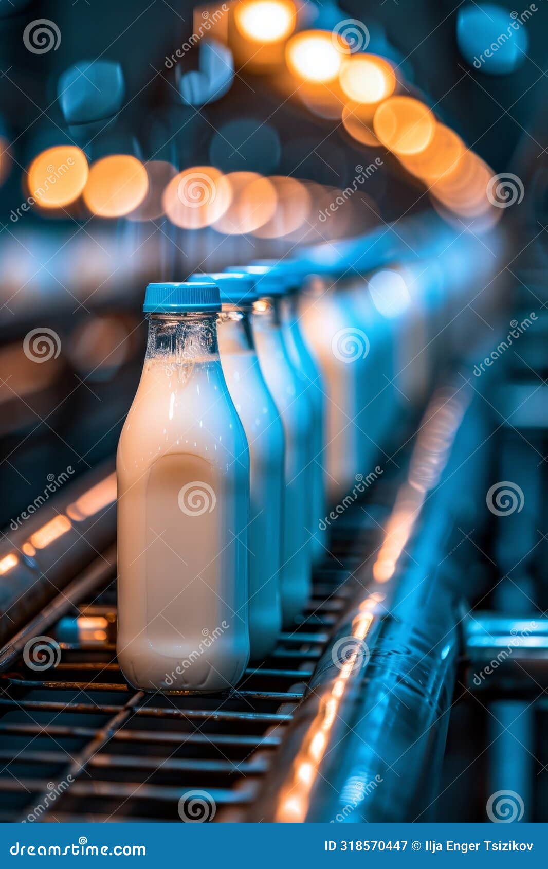 Efficient Bottled Milk Production Line in a Standard Factory for ...