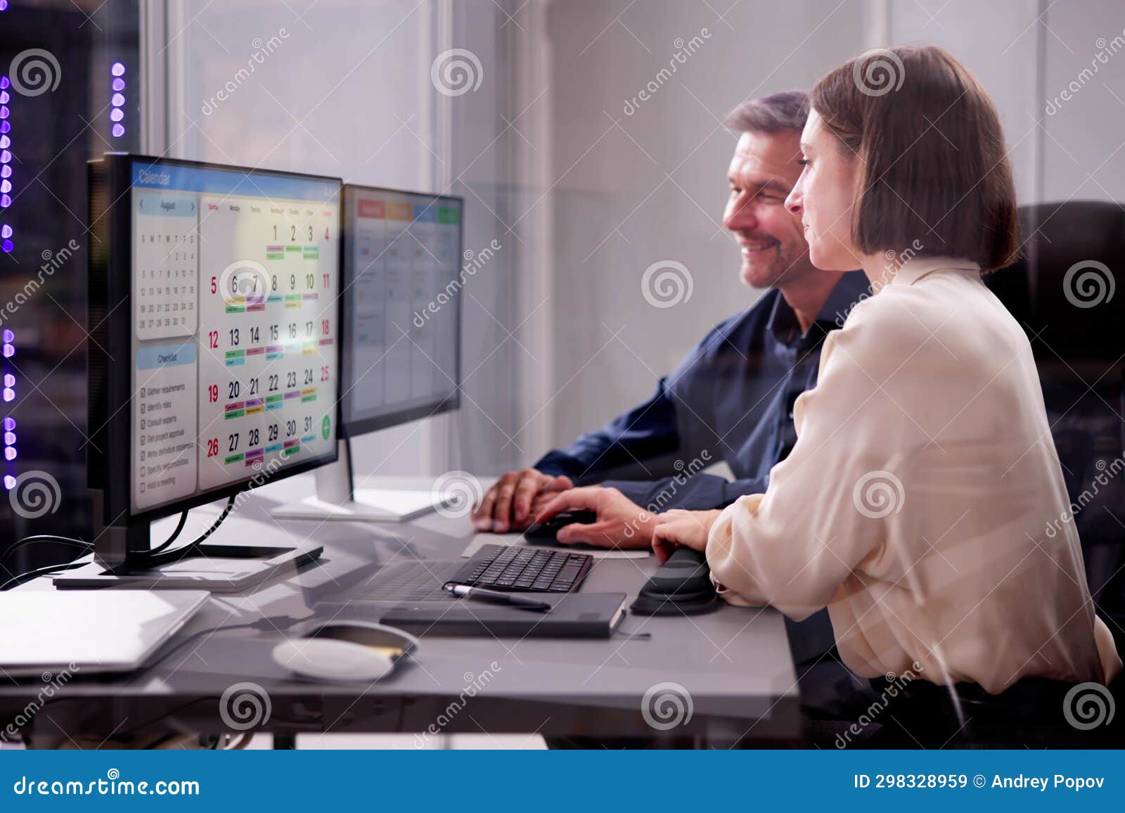 Efficient Business Schedule: a Gantt Report Stock Image - Image of ...