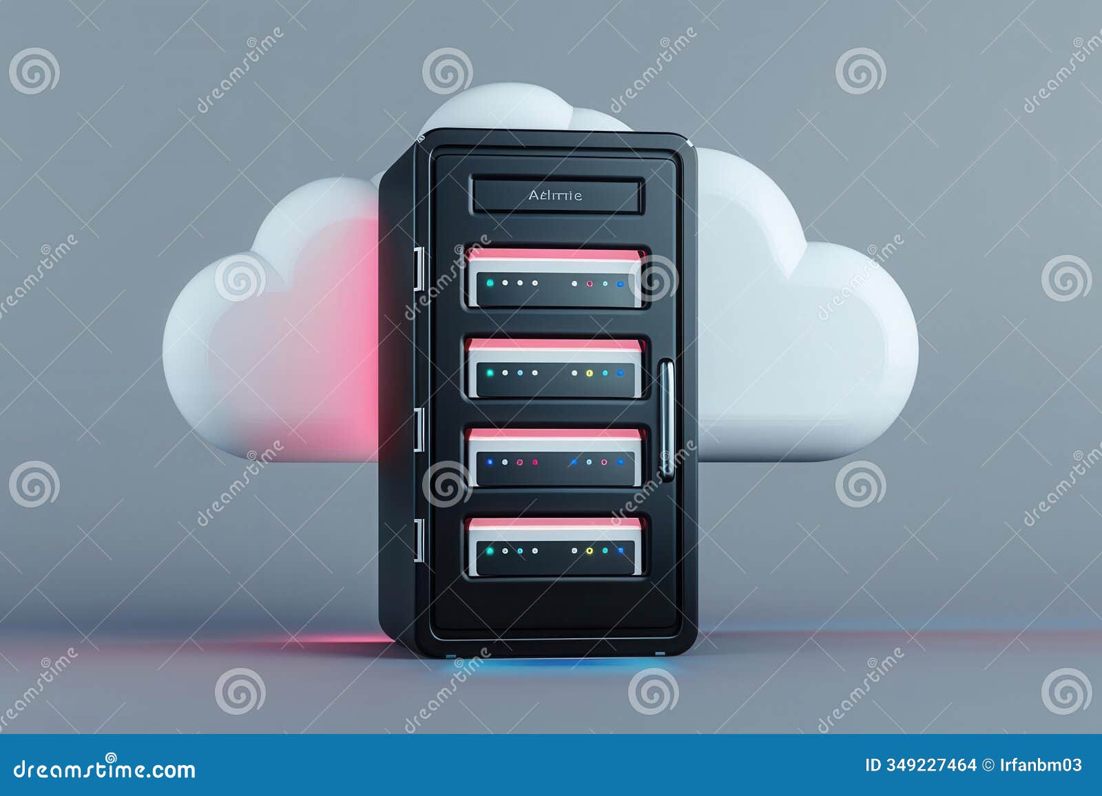 Efficient Cloud Storage. Modern Digital Data Management Concept Stock ...