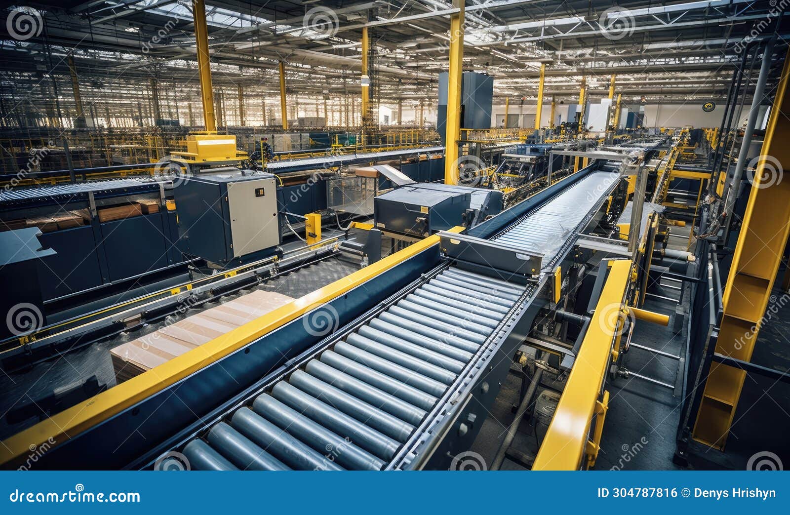 An Efficient Conveyor Belt System in a Modern Factory Stock ...