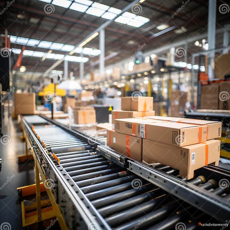 Efficient Delivery: Unloading Packages in a Modern Warehouse Stock ...