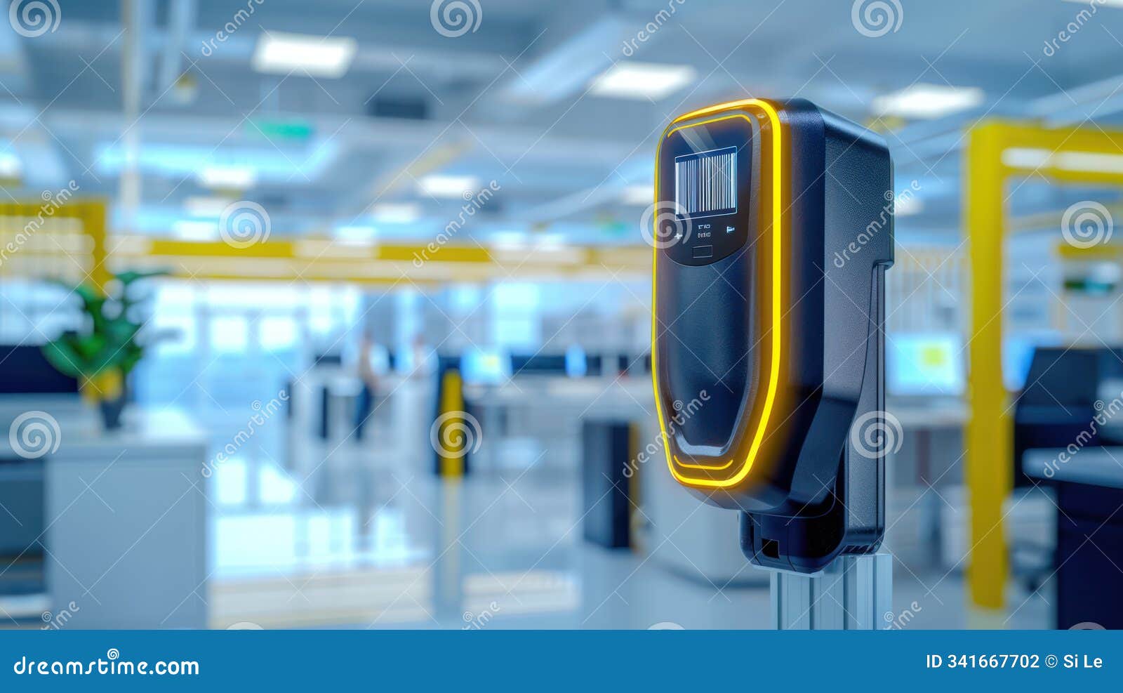 Inventory Barcode Scanner Icon Color Outline Vector | CartoonDealer.com ...