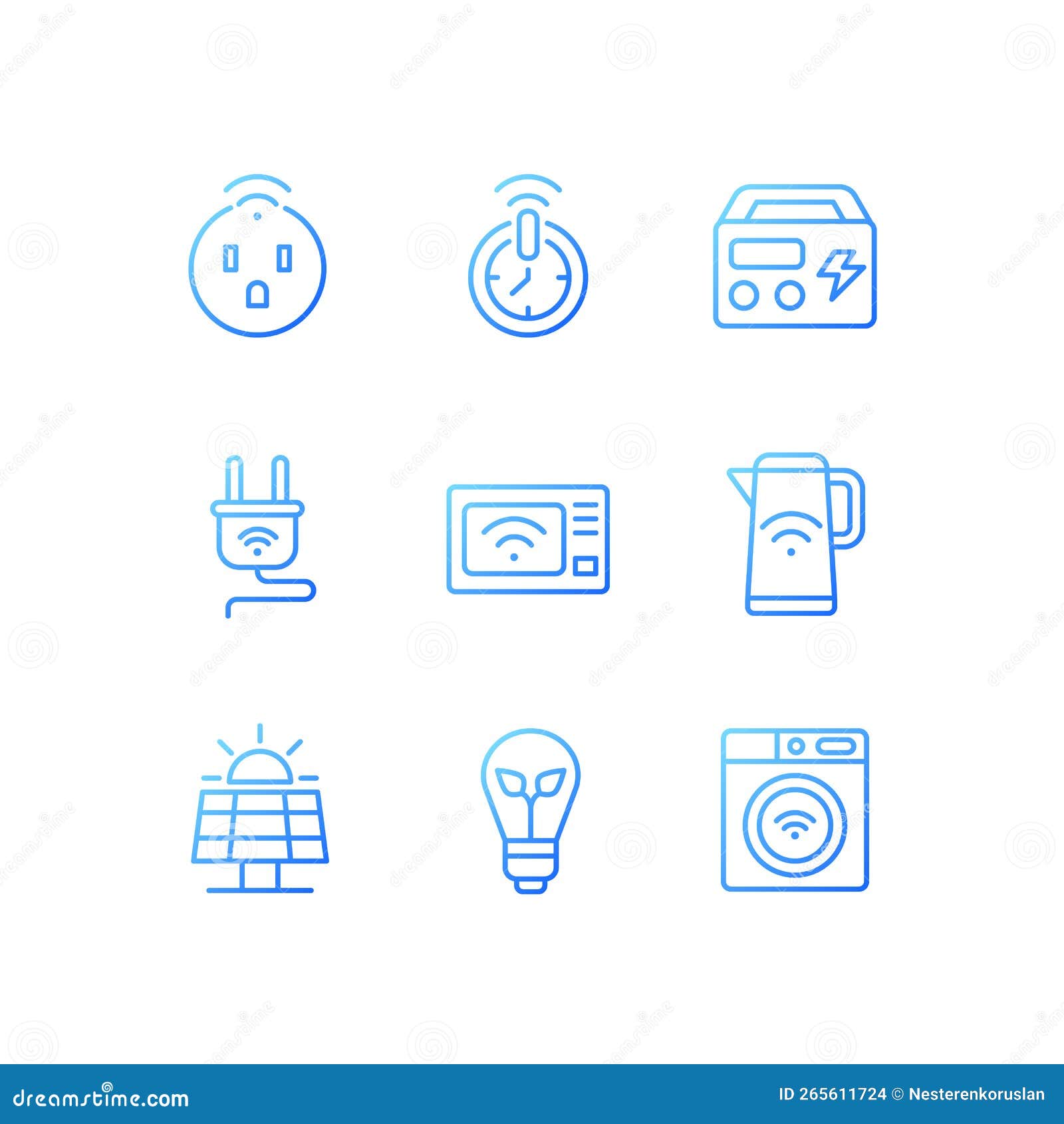 Efficient Energy Consumption Pixel Perfect Gradient Linear Vector Icons ...
