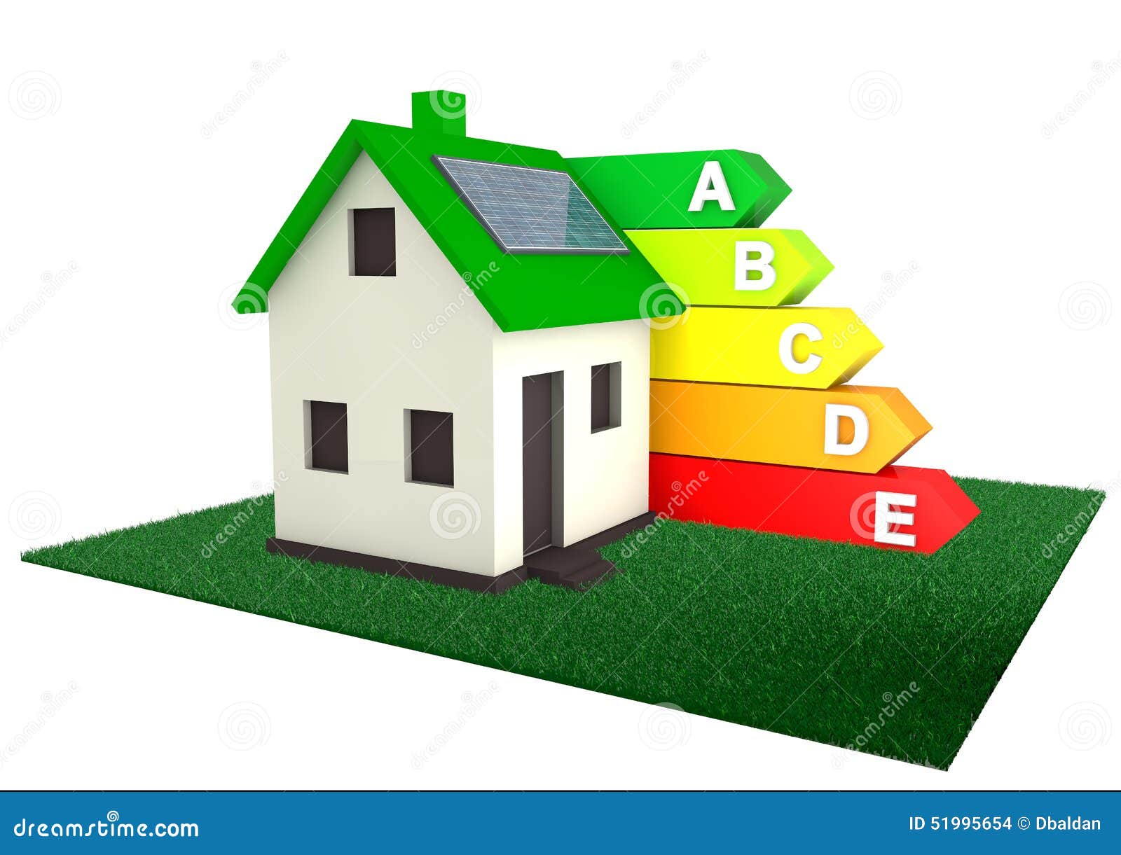 Efficient Energy House For Save The World Environment Royalty-Free ...