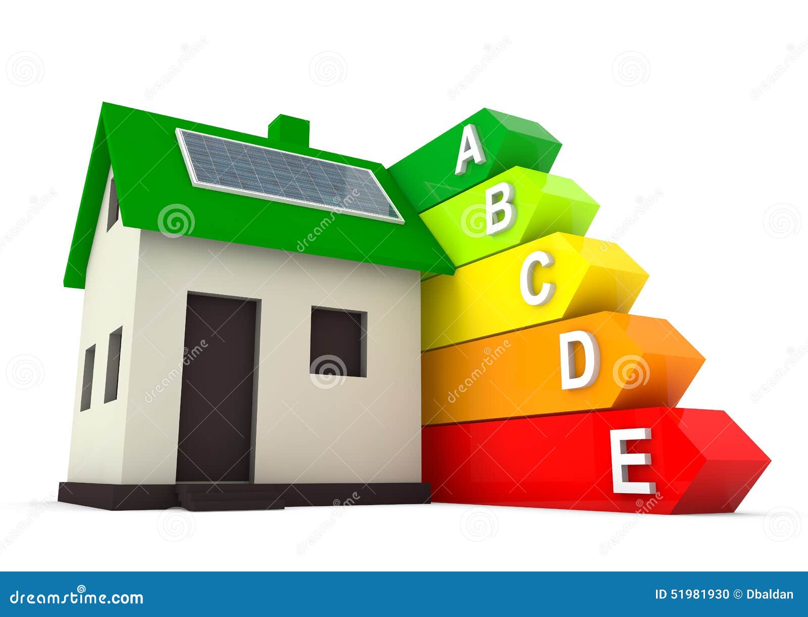 Efficient Energy House for Save the World Environment Stock ...