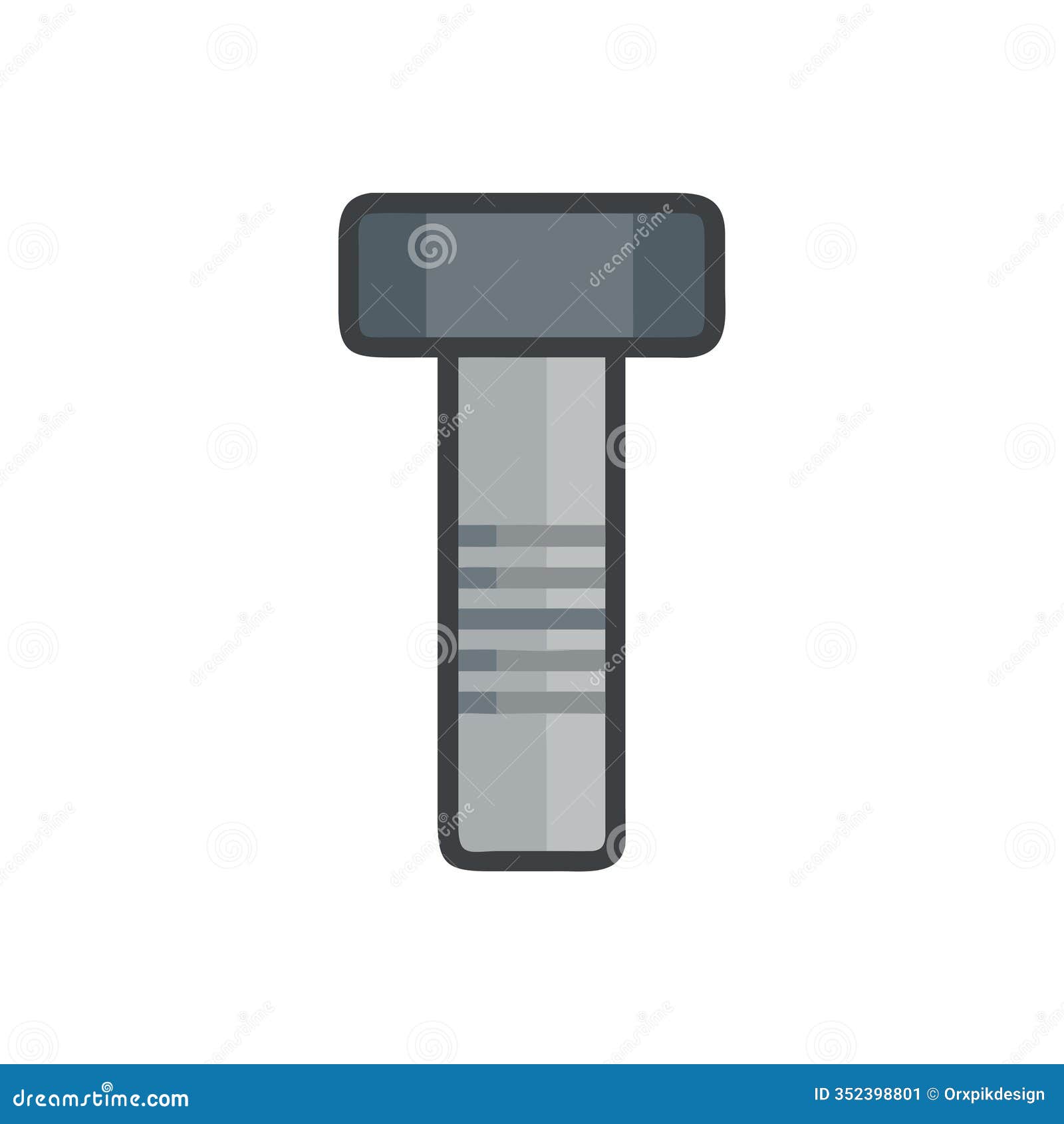 Efficient Flange Bolt Icon for Construction Stock Illustration ...