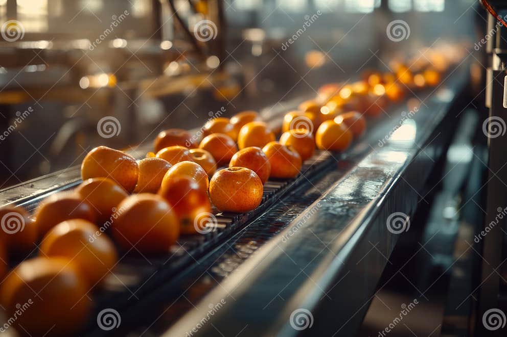 Efficient Fruit Processing and Precise Sorting on Conveyor Belt in ...