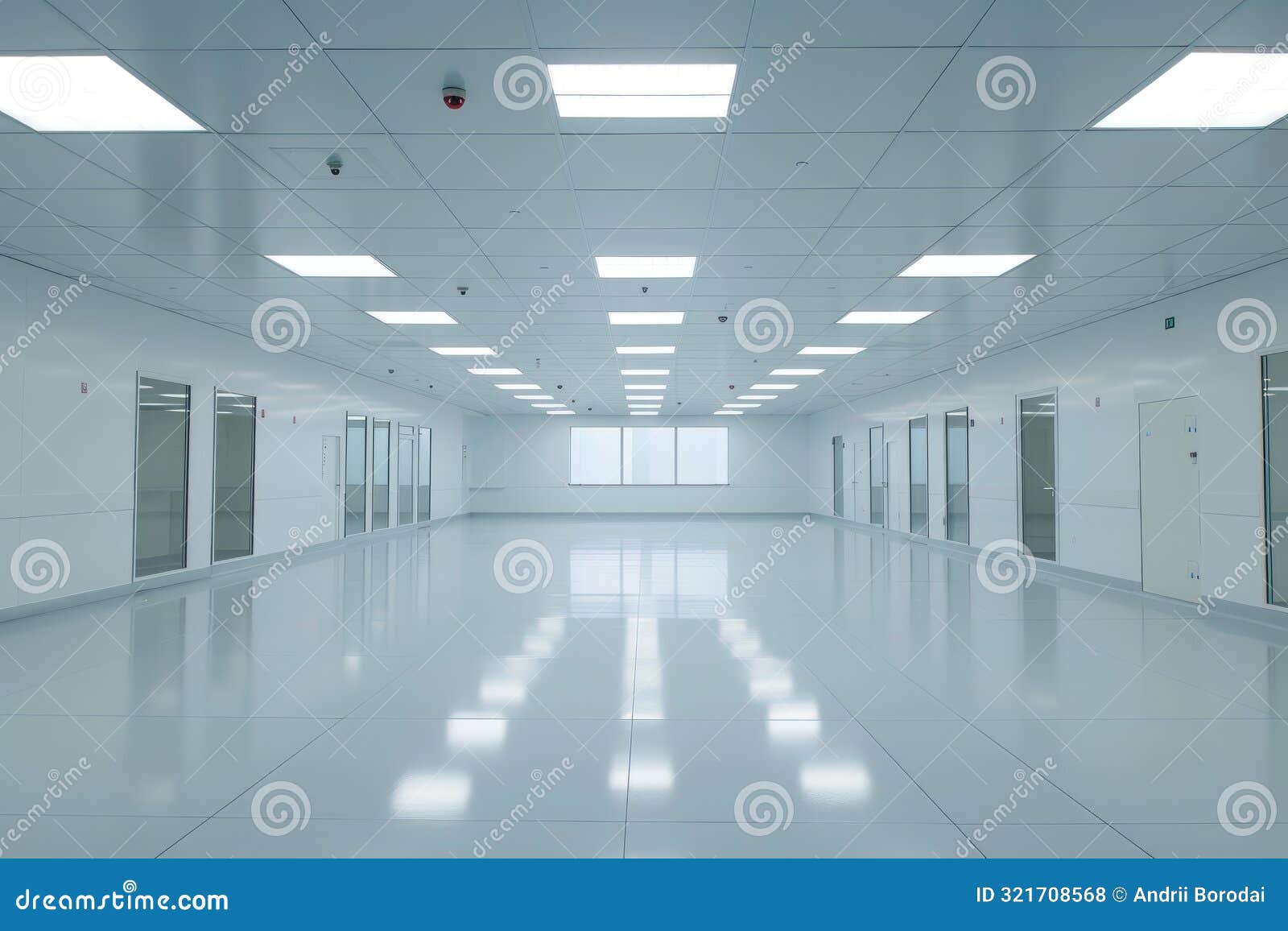 Efficient Lighting Design for Cleanroom Environments. Stock ...