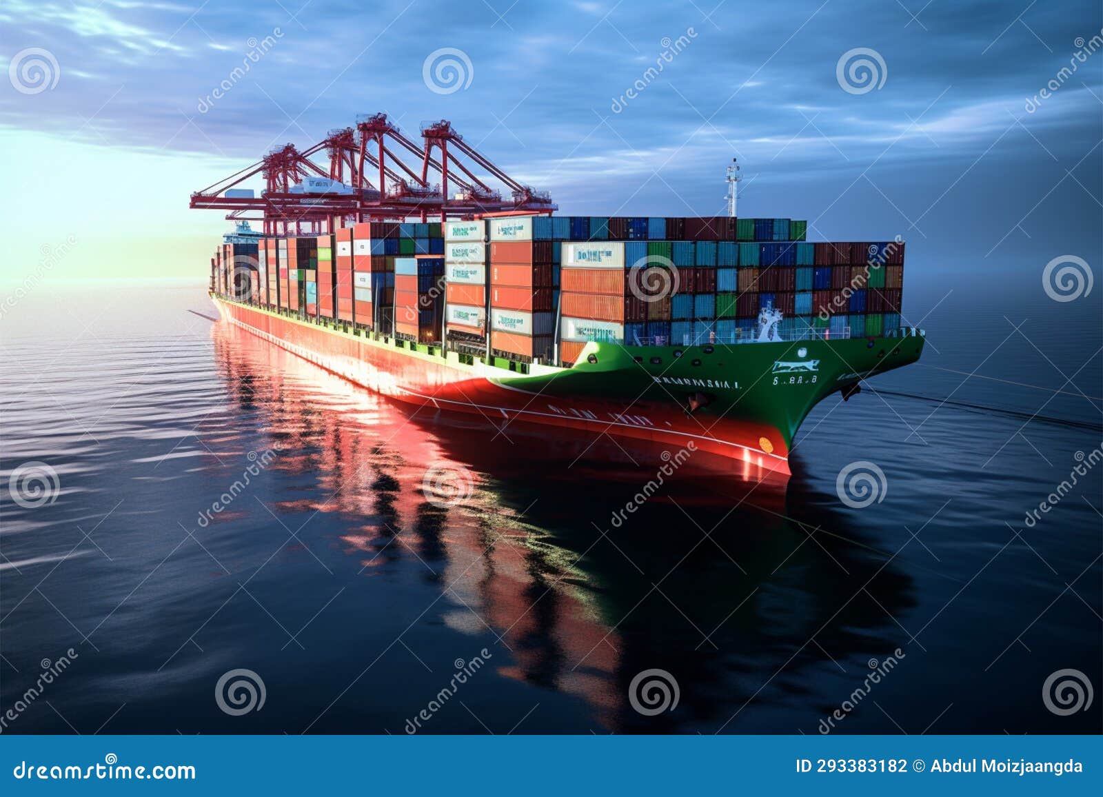 Efficient Loading of Cargo Containers Onto a Bustling Freight Vessel ...