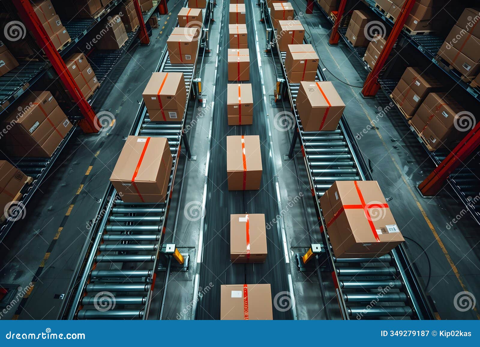 Efficient Logistics and Distribution Center with Automated Parcel ...