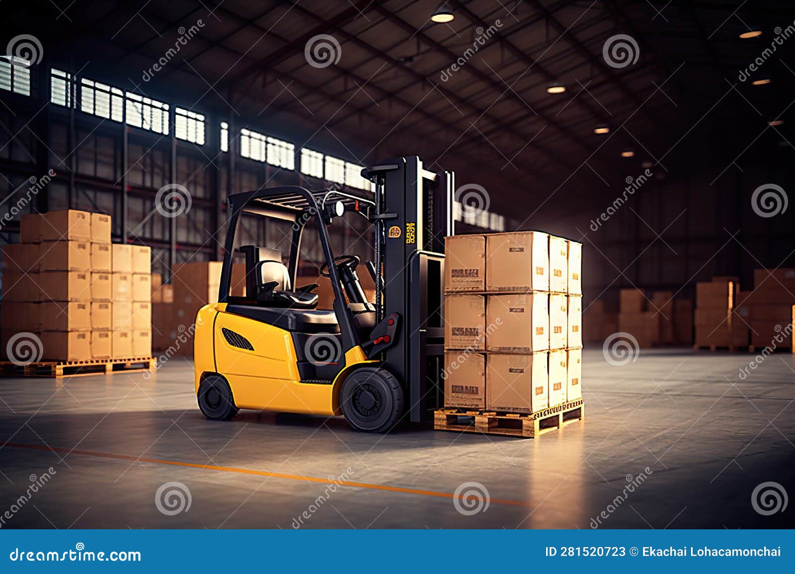 Warehouse Operations Black Icon Concept. Warehouse Operations Flat ...