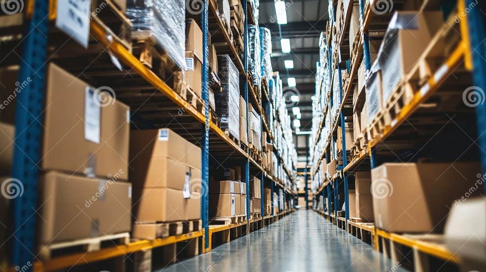 Efficient Logistics Management Showing Organized Resources and Storage ...