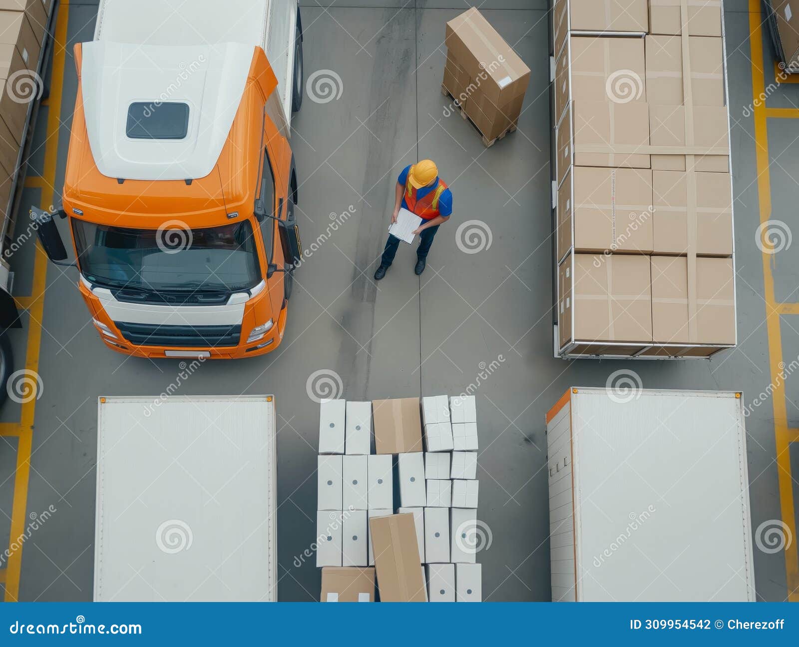 Efficient Logistics: Managing Warehouse Shipments Stock Photo - Image ...
