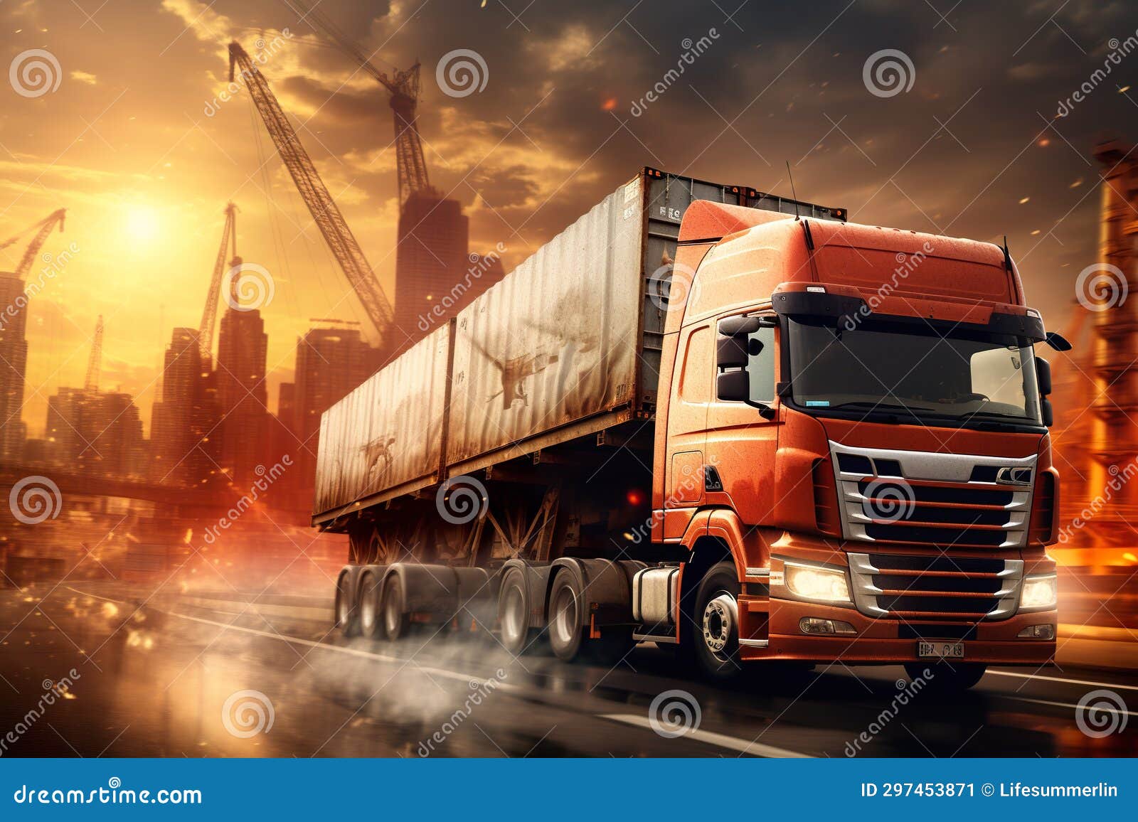 Efficient Logistics: Seamless Transportation Solutions Stock Illustration - Illustration of ...