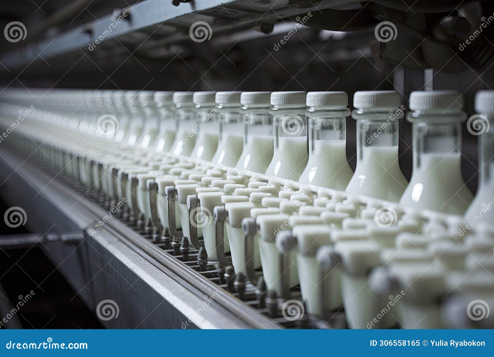 Efficient Milk Bottling Process: A Glimpse Into A Modern Dairy Factory ...