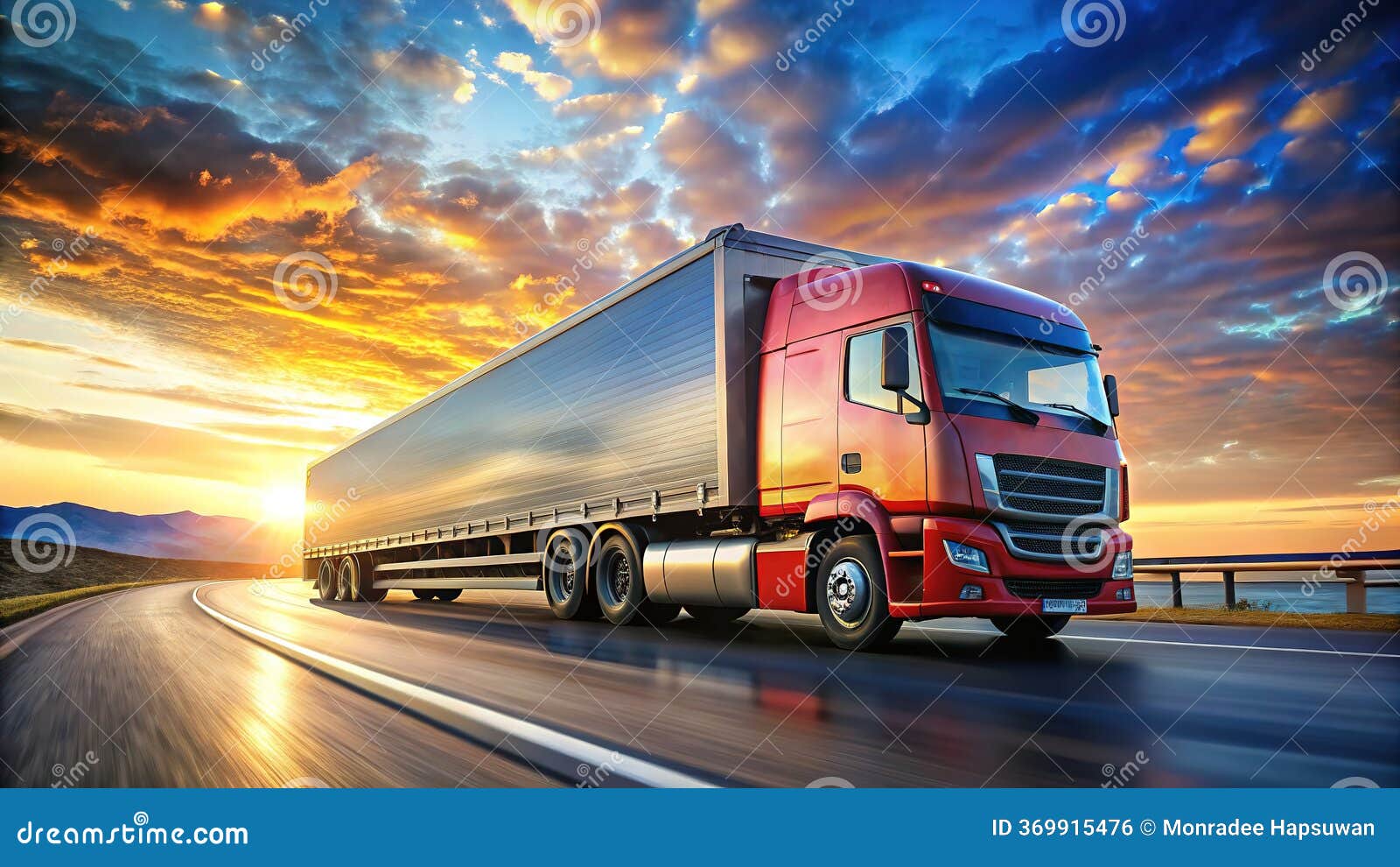 Moving Trailer Parked In Driveway, Filled With Boxes, Ready For ...