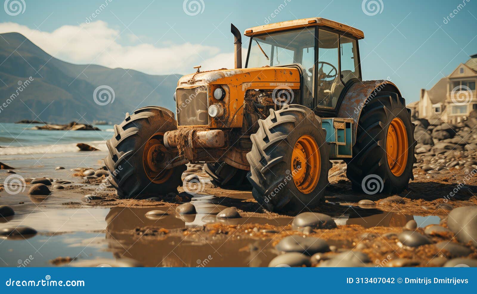 Efficient Operation of Tractor As it Systematically Removes Trash from ...