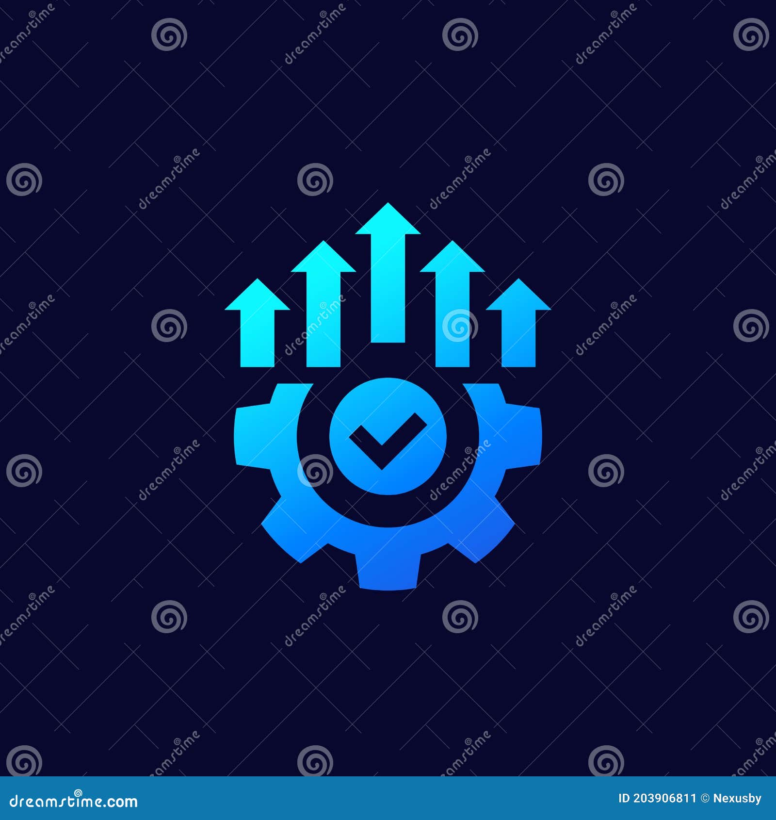 Efficient Production and Efficiency Icon, Vector Stock Vector ...