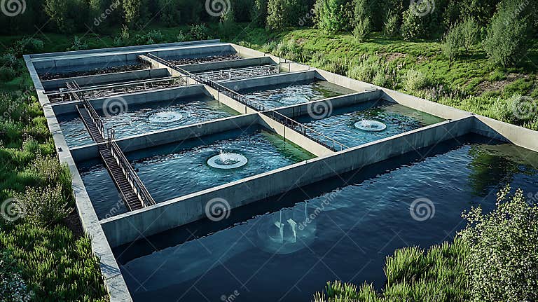 Efficient Sediment Control Systems in Reservoirs with Advanced Technology Stock Illustration ...