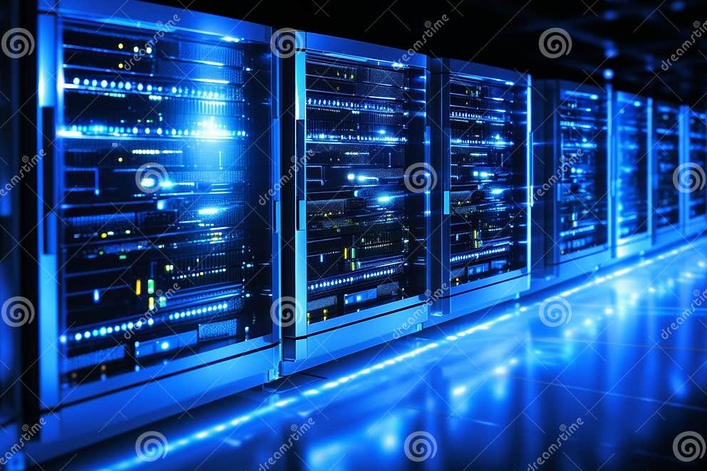 Efficient Server and Data Storage Solutions for Enhanced Security and Performance Stock Photo ...