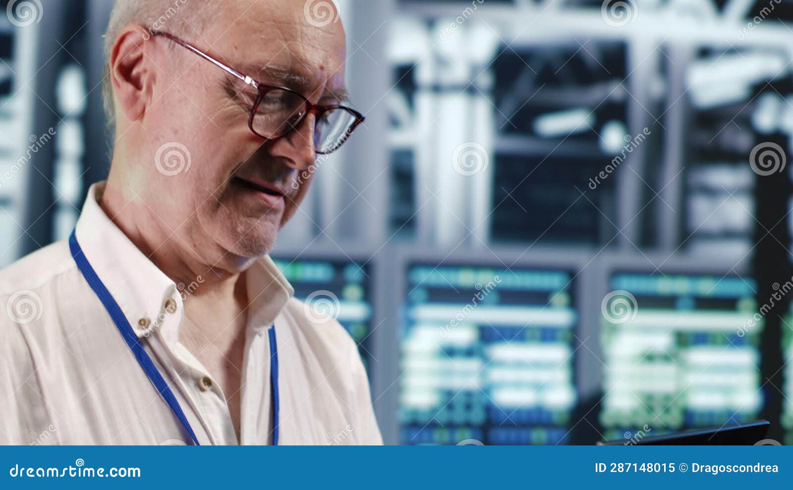 Efficient Server Room Management Stock Video - Video of computer ...