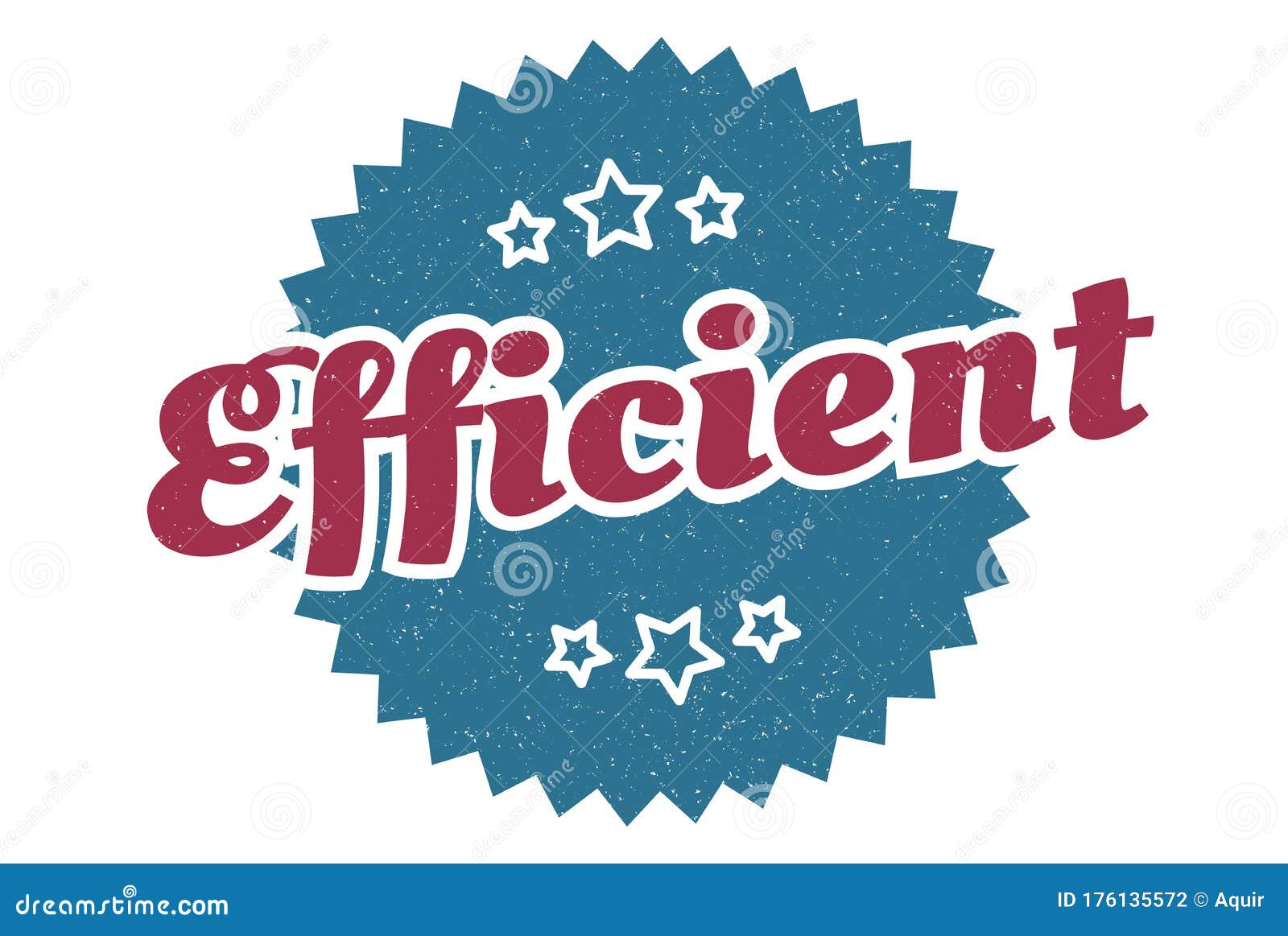 Efficient Sign. Efficient Vintage Retro Label Stock Vector ...