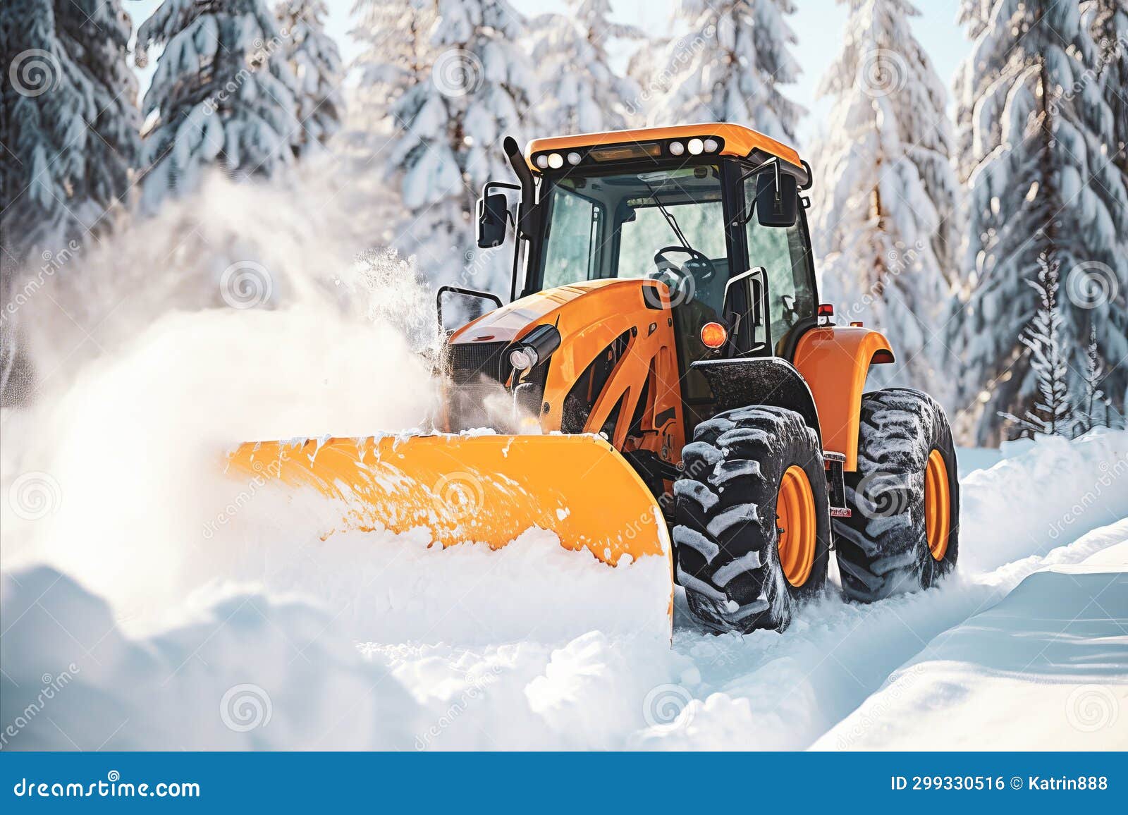 Efficient Snow Removal on Highway Using Specialized Machinery Stock ...