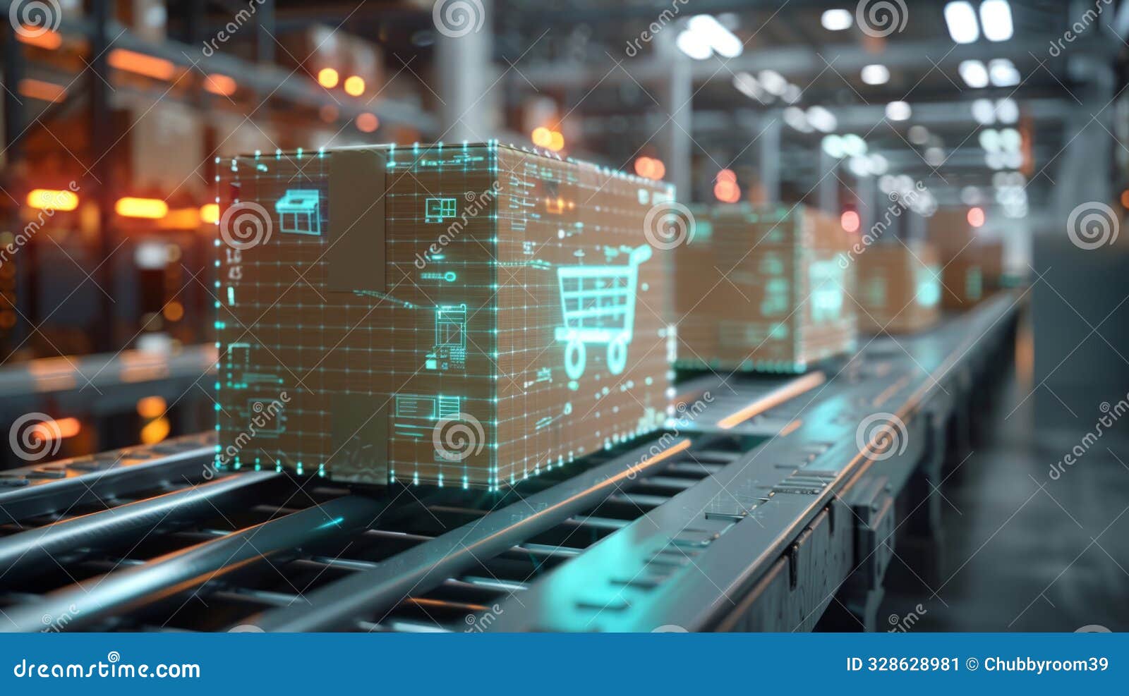 Efficient Sorting Of Cardboard Boxes With Wireframe Hologram Technology ...
