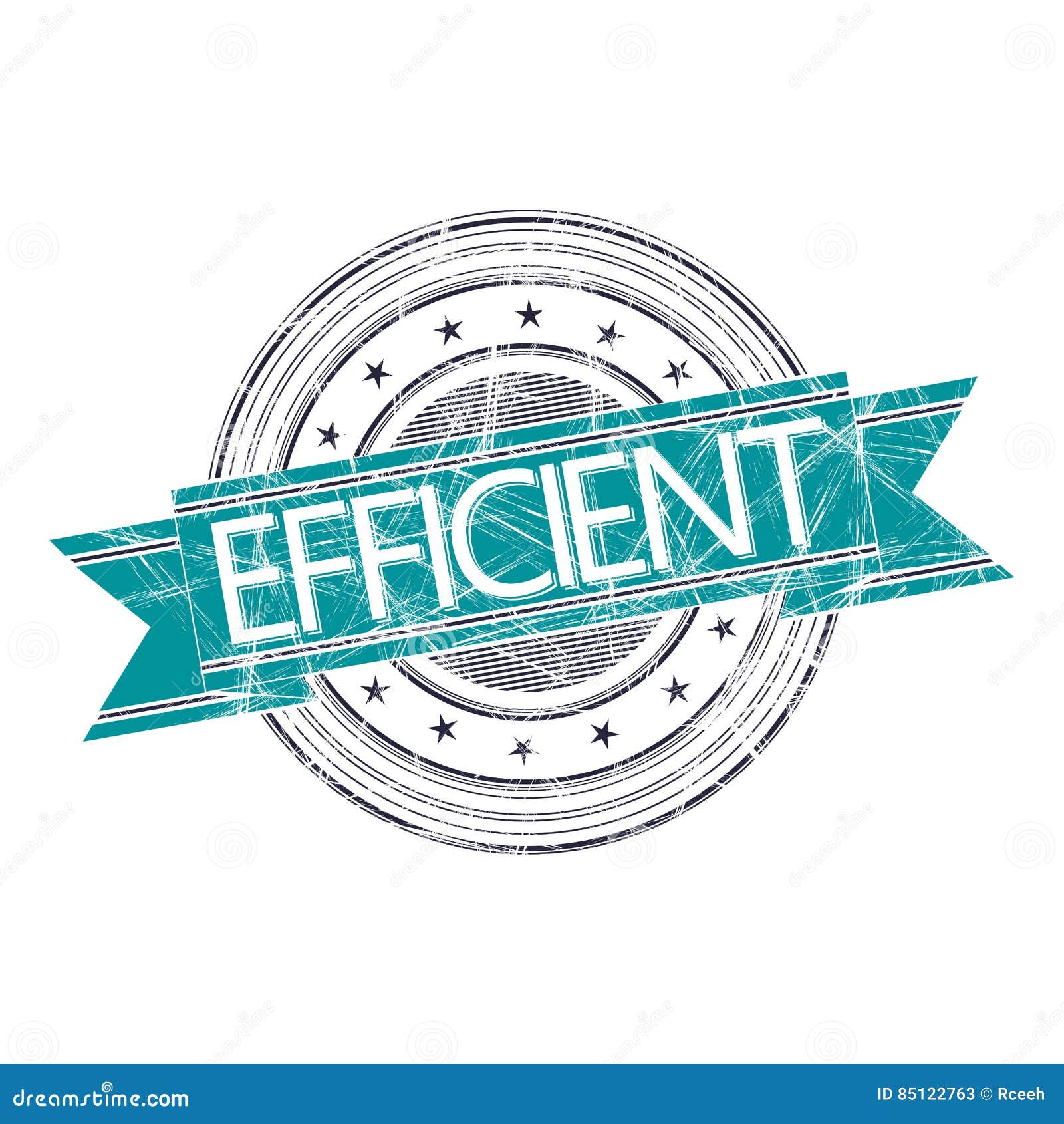 Efficient stamp stock vector. Illustration of efficient - 85122763