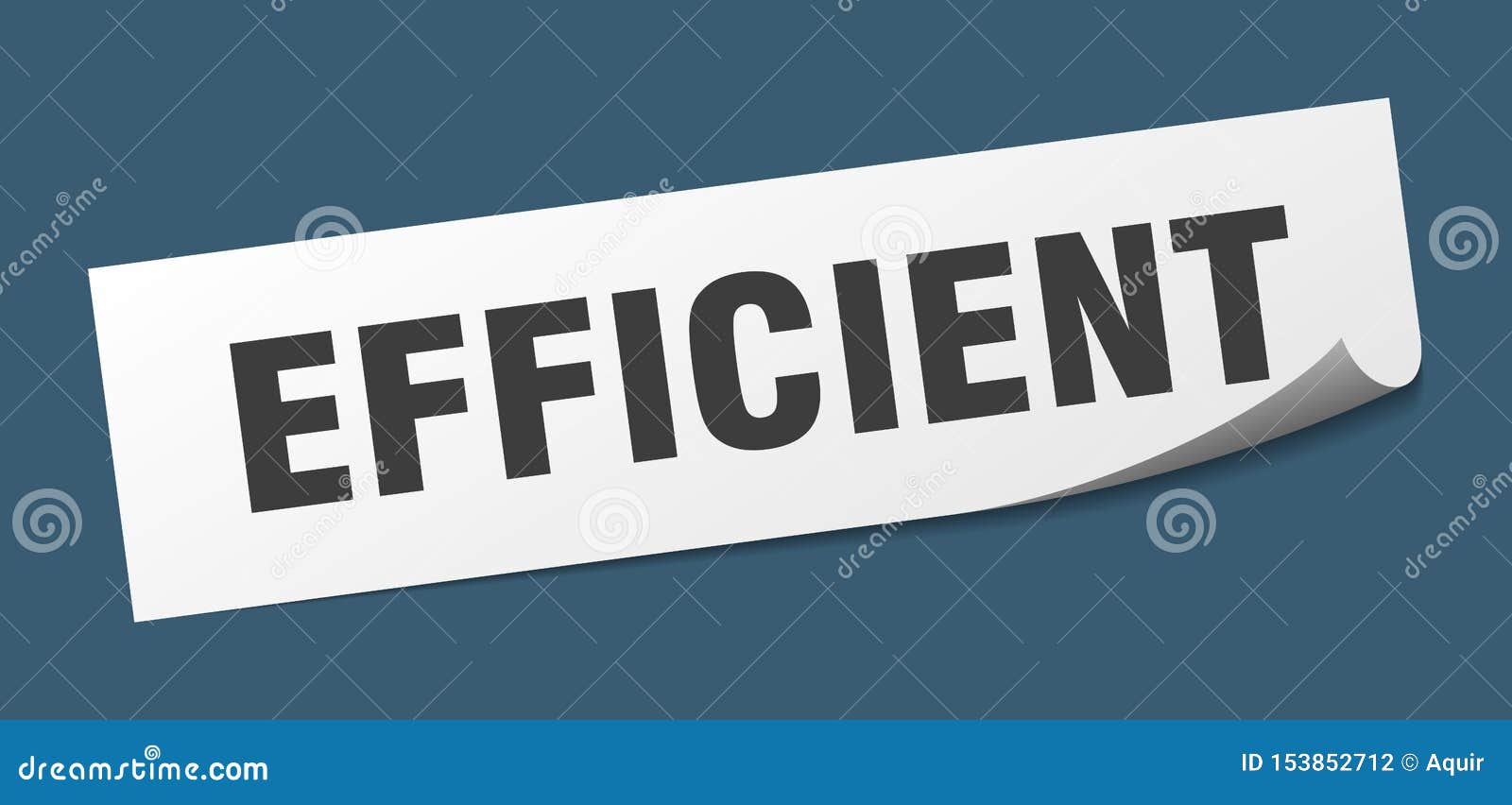 Efficient sticker. stock vector. Illustration of white - 153852712