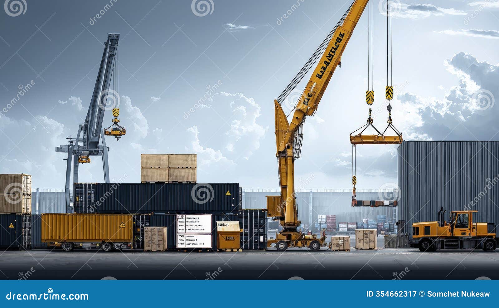 Efficient Thc Operations in Shipping Ports Aerial Insights for Cargo Management and Logistics ...