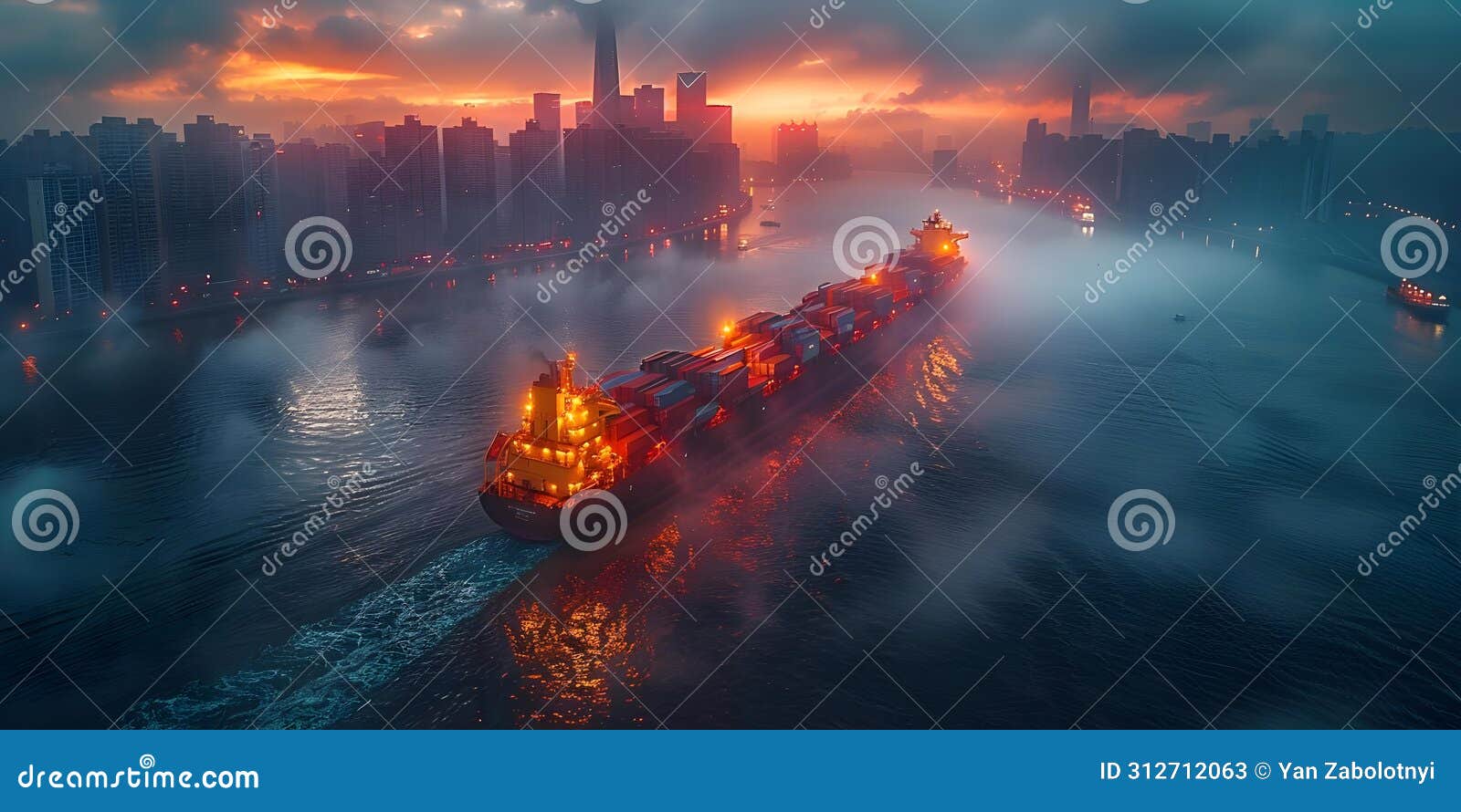 Efficient Transportation Network with Cargo Ship Trucks and Industrial ...