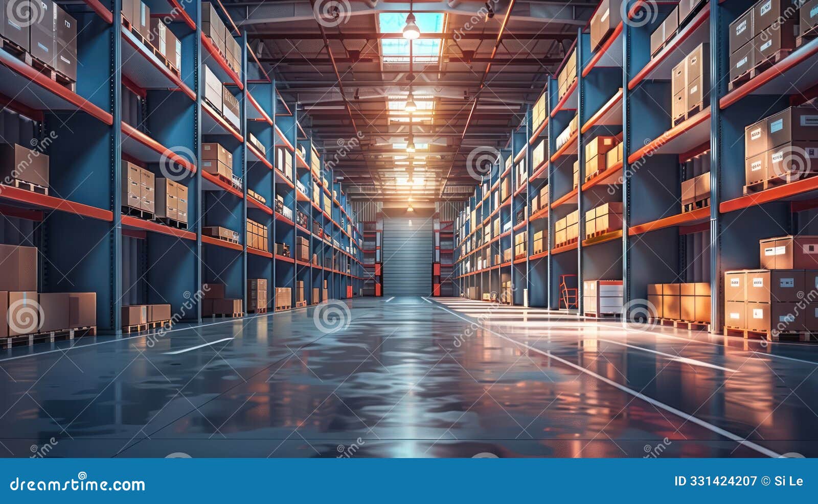 Efficient Warehouse Management: Rows of Shelves with Boxes for ...