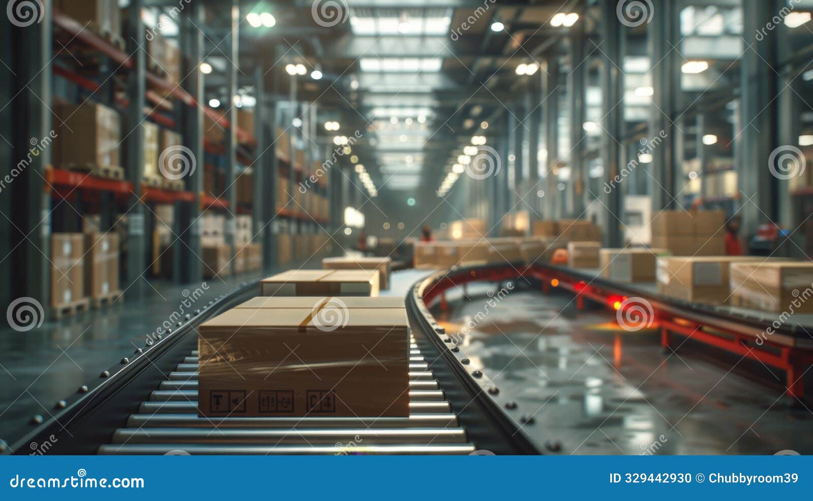 Efficient Warehouse Operations with Automated Conveyor Belt and Digital ...
