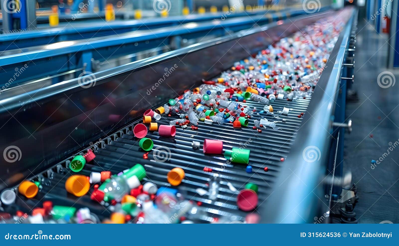 Efficient Waste Sorting Facility Using Conveyors To Separate Different ... Efficient Waste Sorting Facility Using Conveyors To Separate Different ...