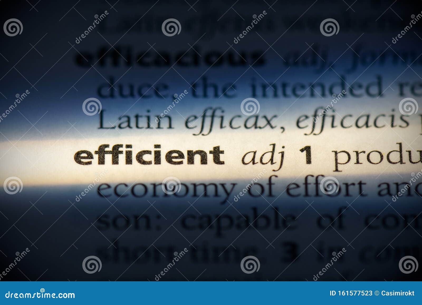 Efficient stock image. Image of book, english, text - 161577523